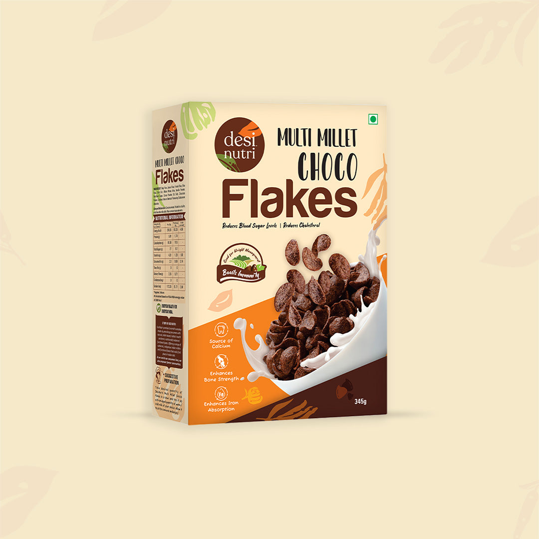 Buy Multi Millet Health Choco Flakes Online | Choco Flakes - Desinutri ...