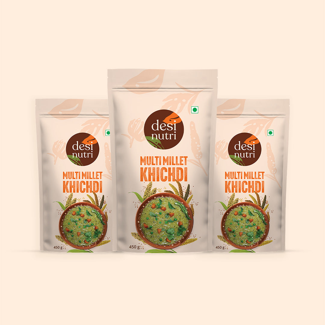 Multi Millet Khichdi Mix Combo Pack - 450gms Each (Buy 2 Get 1 Free ...