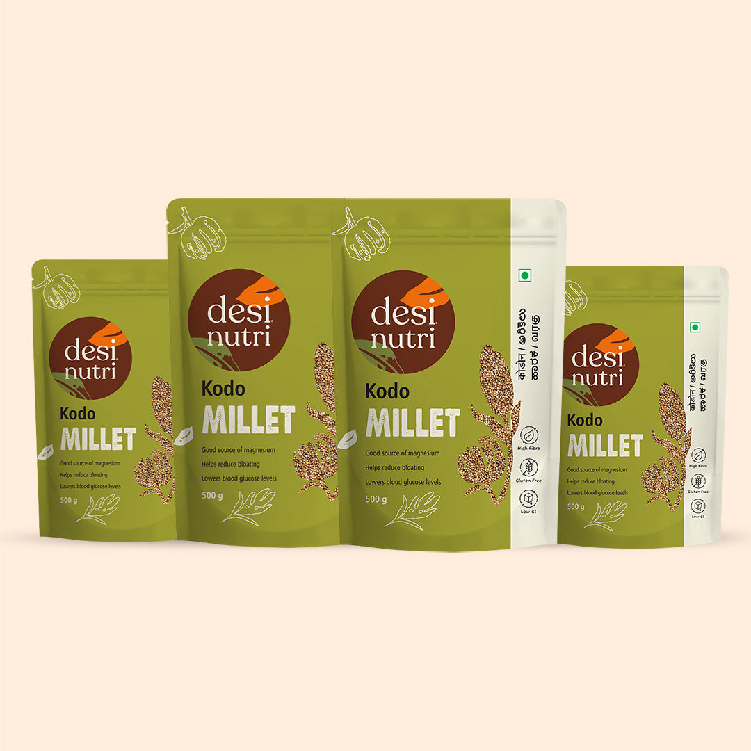 Kodo Millets Combo Pack of 4 - 500gms Each (Buy 3 Get 1 Free) Arikelu ...
