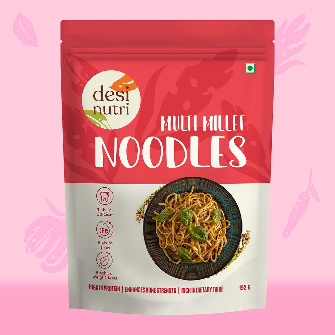 Buy Pack of 5 Noodles Online | Multi Millet Noodles - Desinutri Foods