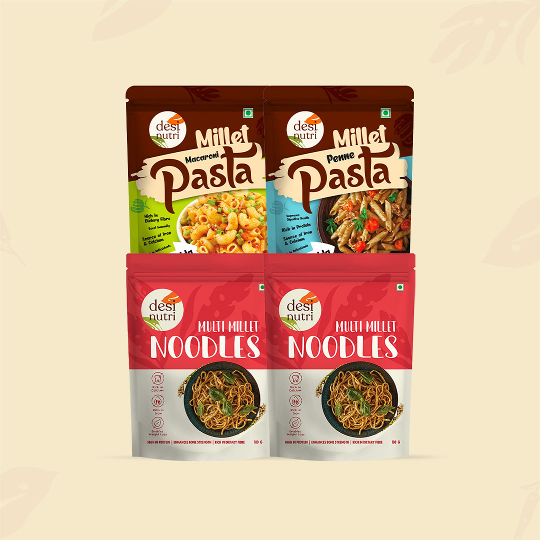 Buy Millet Penna Pasta, Macroni Pasta, Noodles Combo Pack | Millets ...